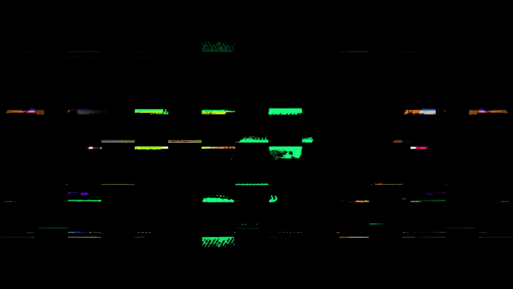 TV Static VHS Recorder Overlay - 3D Color