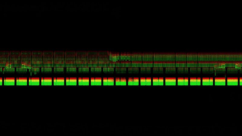 Glitch Effect Technology Dark Loop Layer