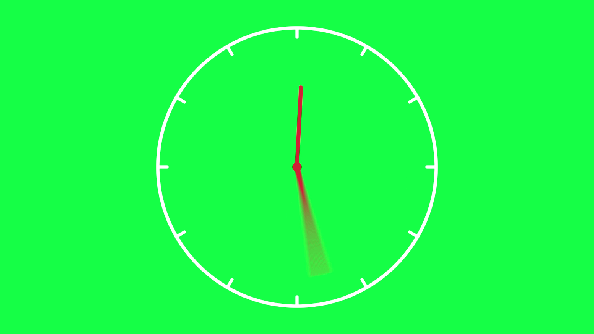 Analog Green Screen Clock Overlay + Project File — Free Stock Footage ...