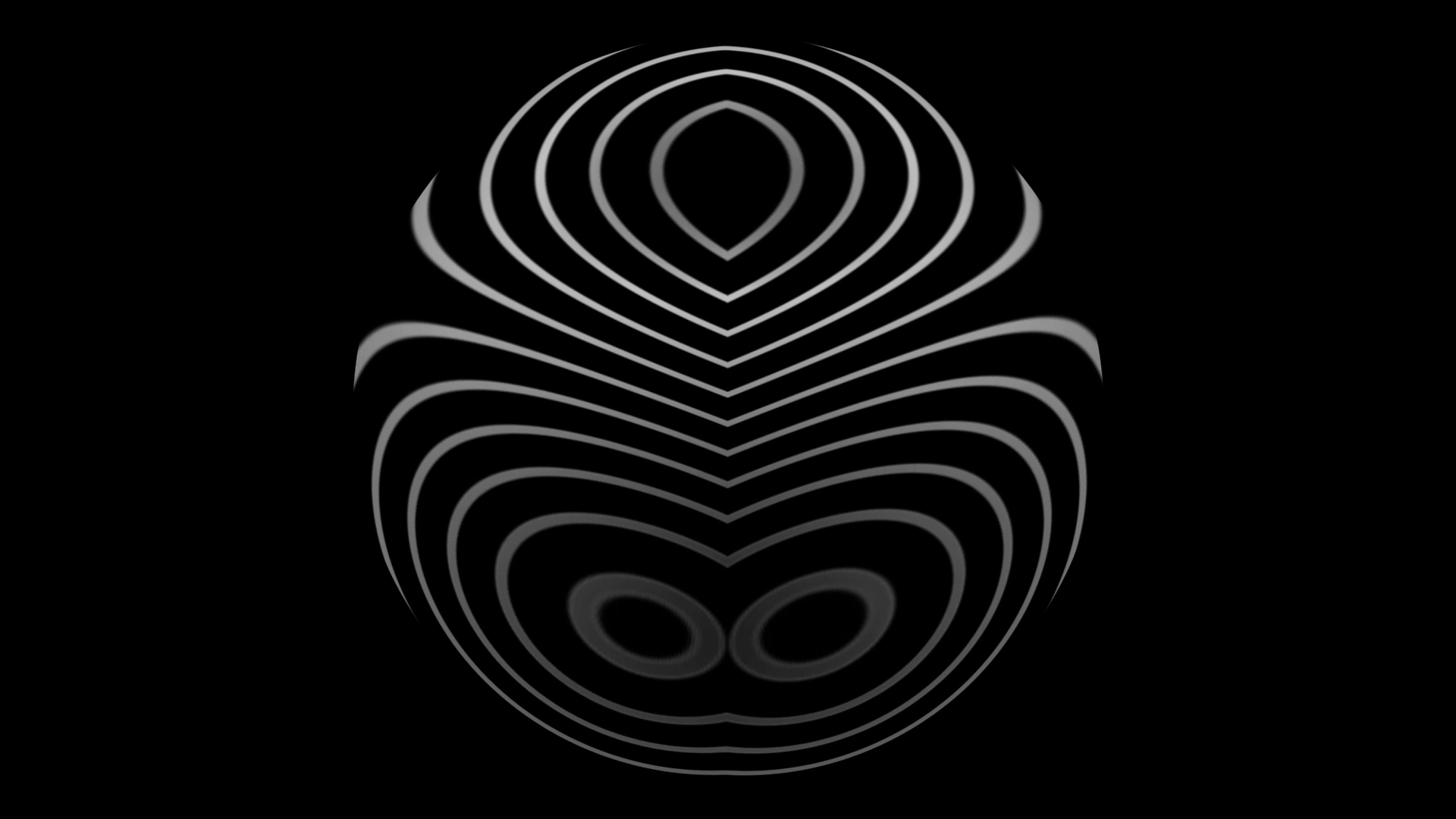 Black & White Lines Ball - Abstract VJ Loop — Free Stock Footage Archive