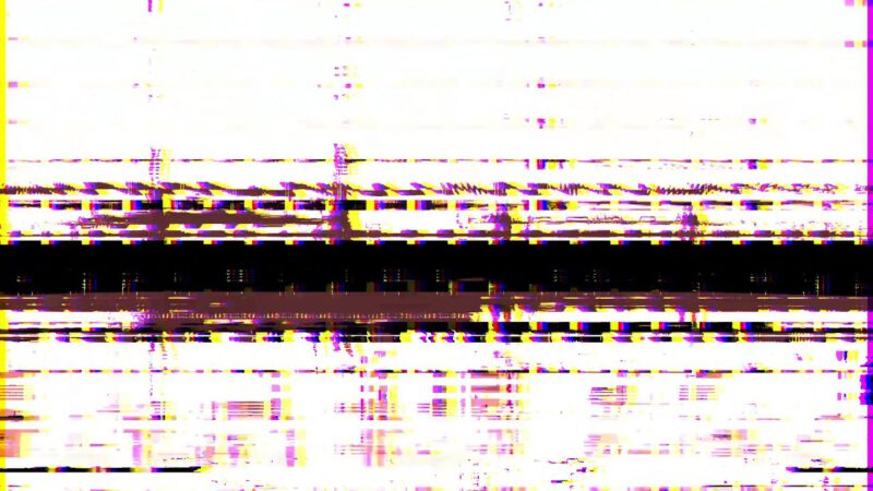 VHS Rewind Effect - TV Screen - Glitch Layer Loop