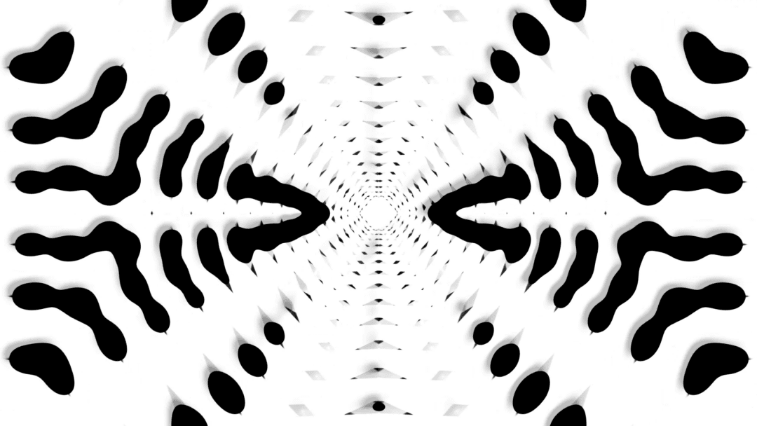 Curved Glitchy Lines - RGB Split Overlay / Background Loop