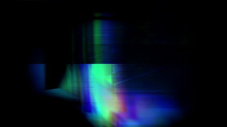 Curved Glitchy Lines - RGB Split Overlay / Background Loop