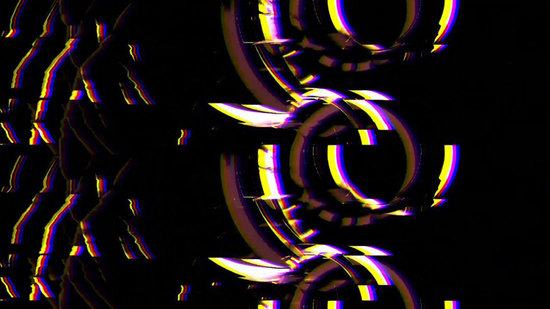 Red & Blue Outline Square Glitch Loop — Free Stock Footage Archive