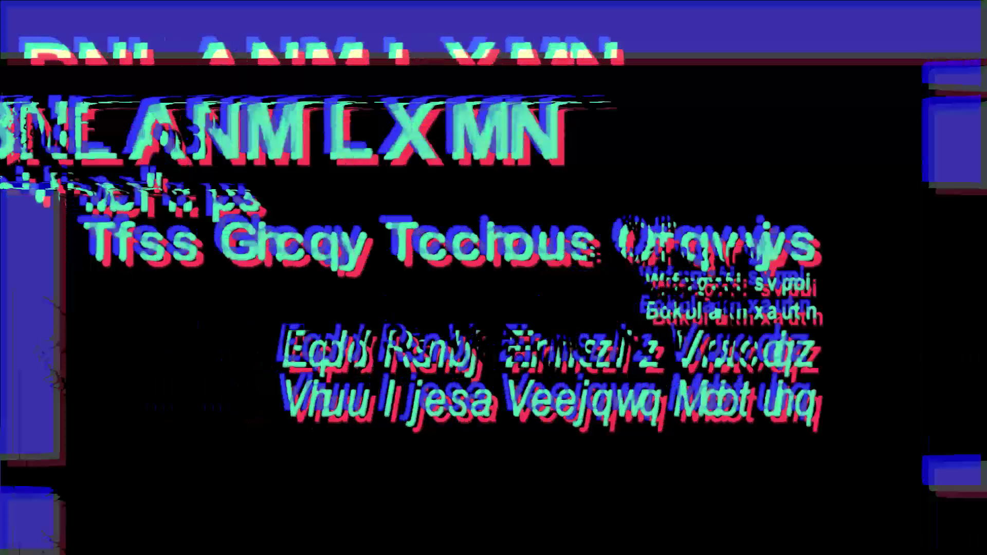 Glitch Text / Typography - Hacker Blue Screen Effect Loop — Free Stock ...