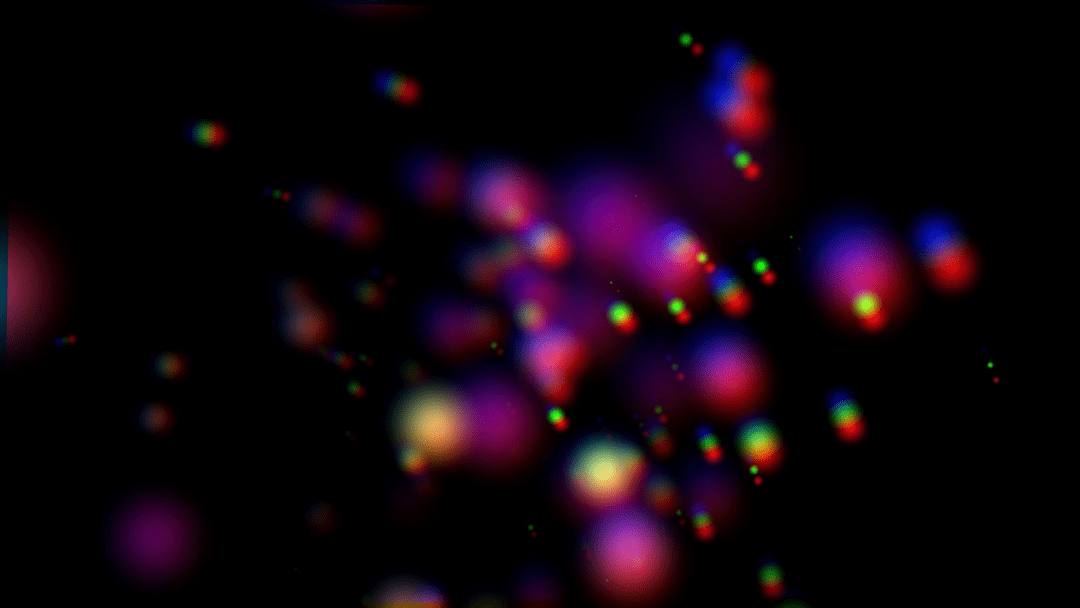 Glitch Overlay Particles - Black Background Loop Effect