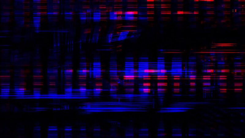 VHS Overlay - Vintage VCR - Rewind Glitch Effect