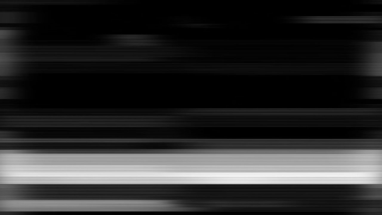 Horizontal Digital Glitch Screen Lines - B&W Loop Effect — Free Stock ...