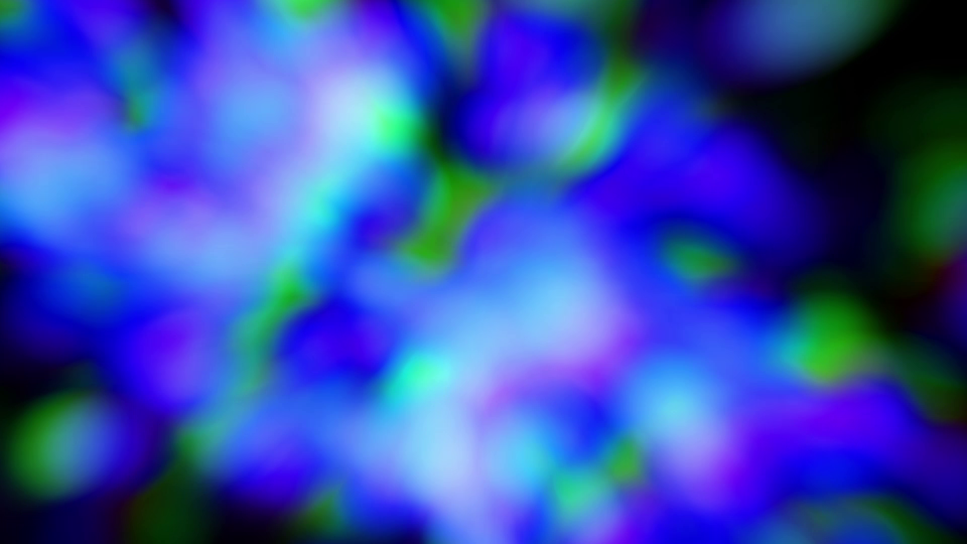 Big Blurred Particles Green & Blue Loop — Free Stock Footage Archive