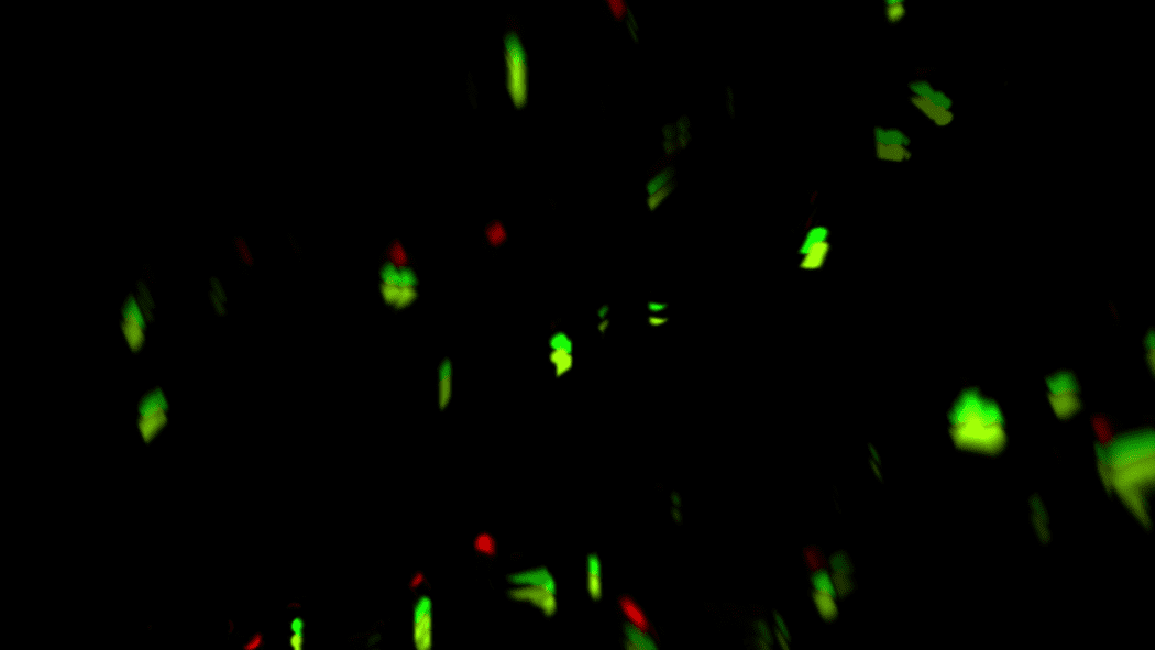 Curved Glitchy Lines - RGB Split Overlay / Background Loop