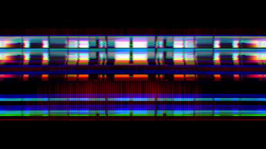 Grainy Retro VHS Tape - Broken Screen Light Loop