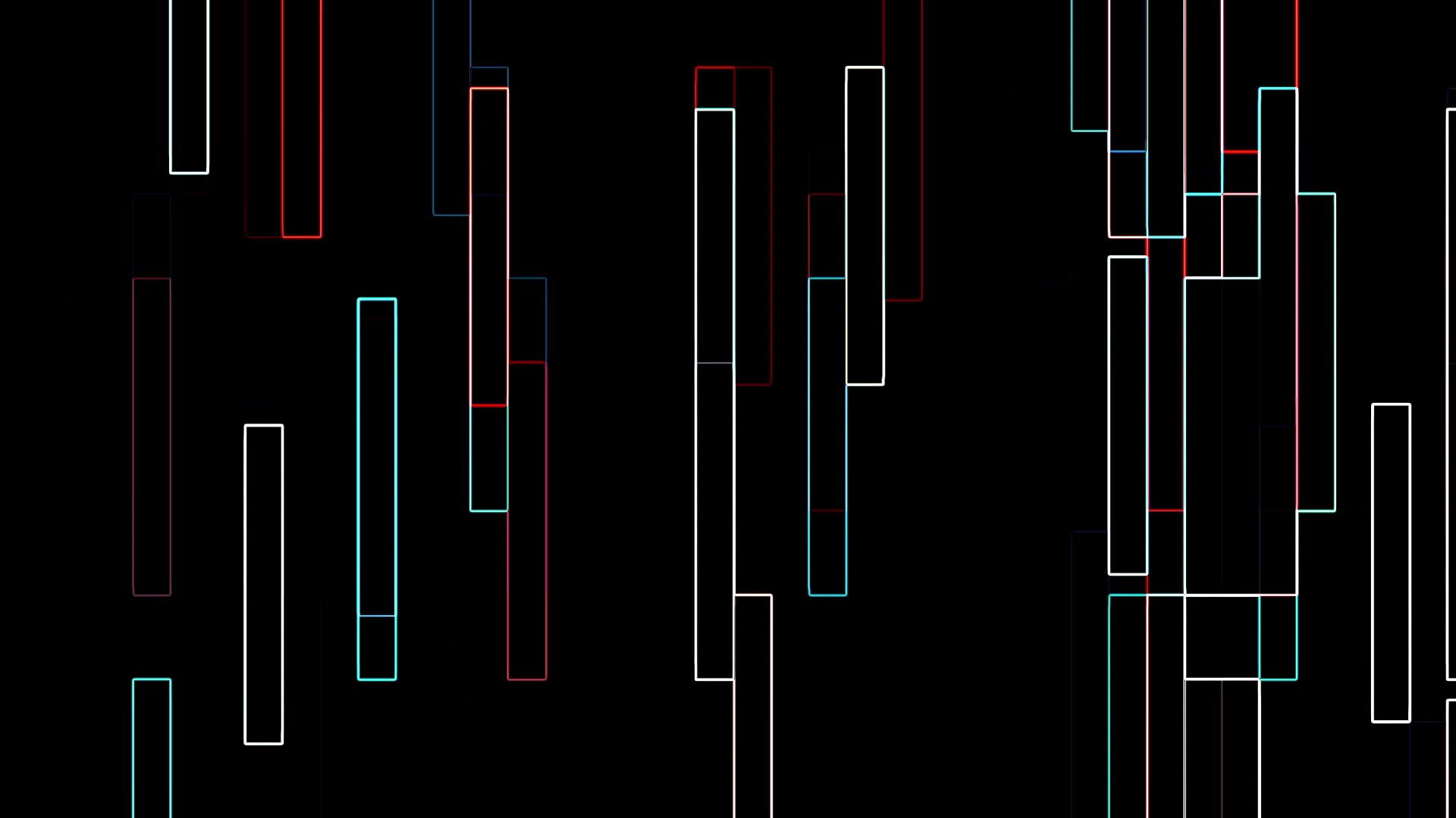 Vertical Ascending Outline Bars - Black Background Loop — Free Stock ...