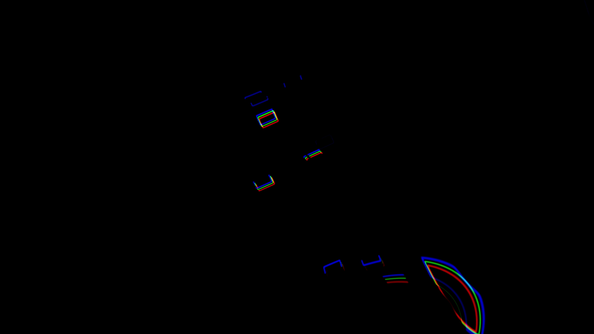 Dark Glitch Screen Effect - Digital Scan Light Loop