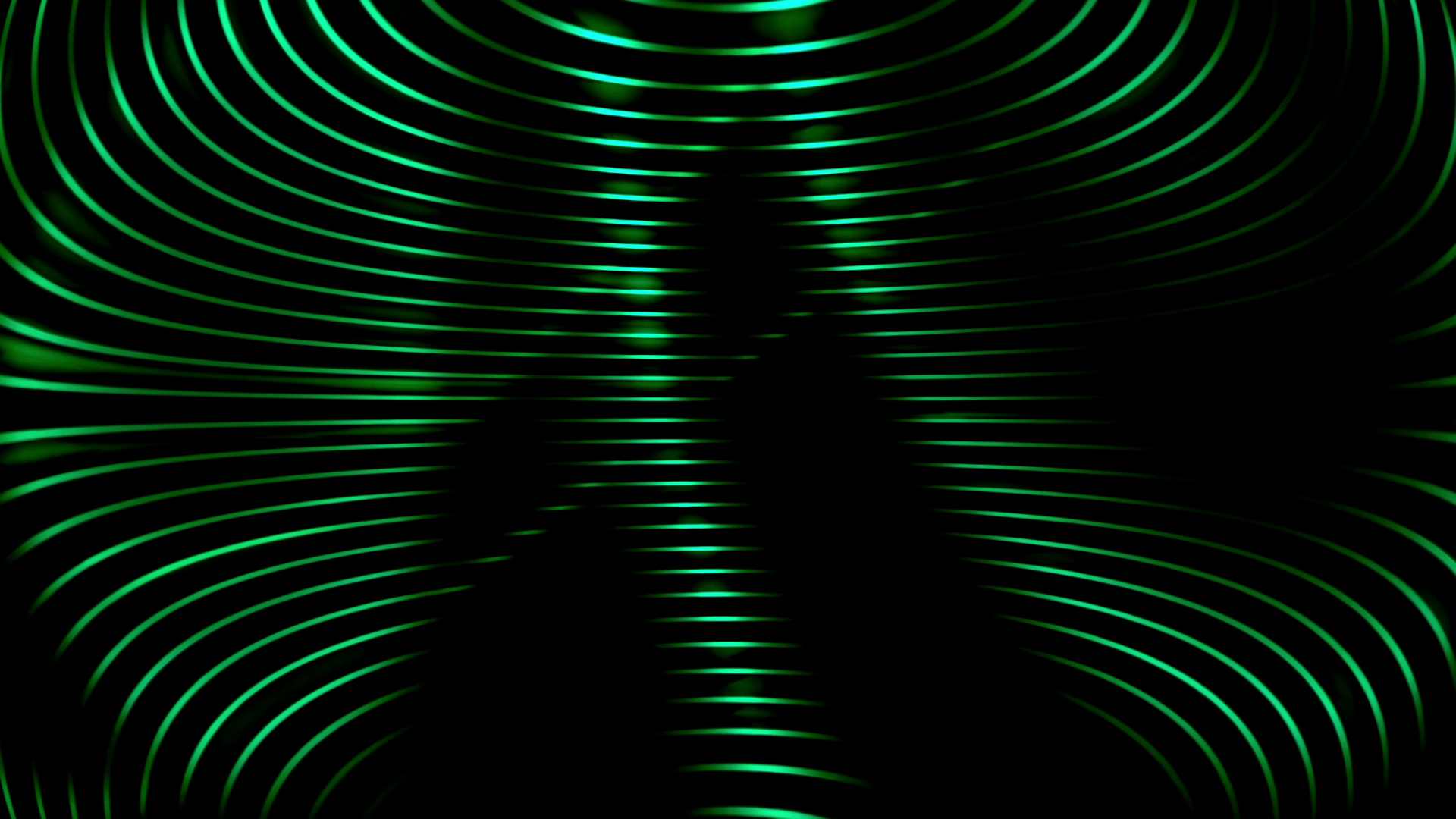 Green Interference Curvy Lines Effect Loop — Free Stock Footage Archive