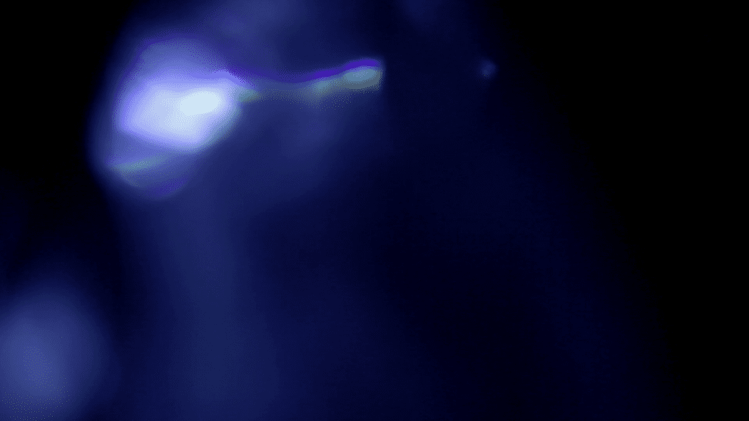 Blue Trippy Light Leak - Overlay & Background Loop