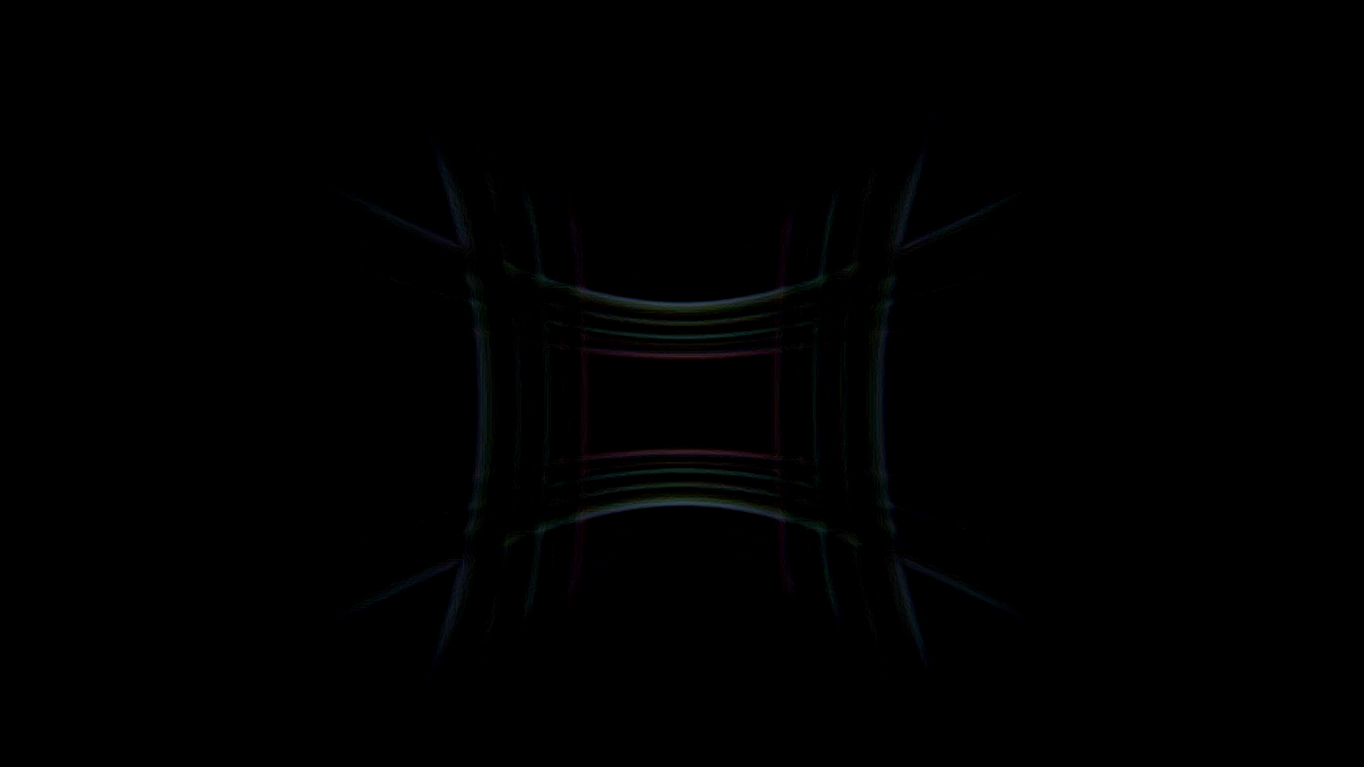 Dark Symmetry Black Glitch Mirror Effect Loop — Free Stock Footage