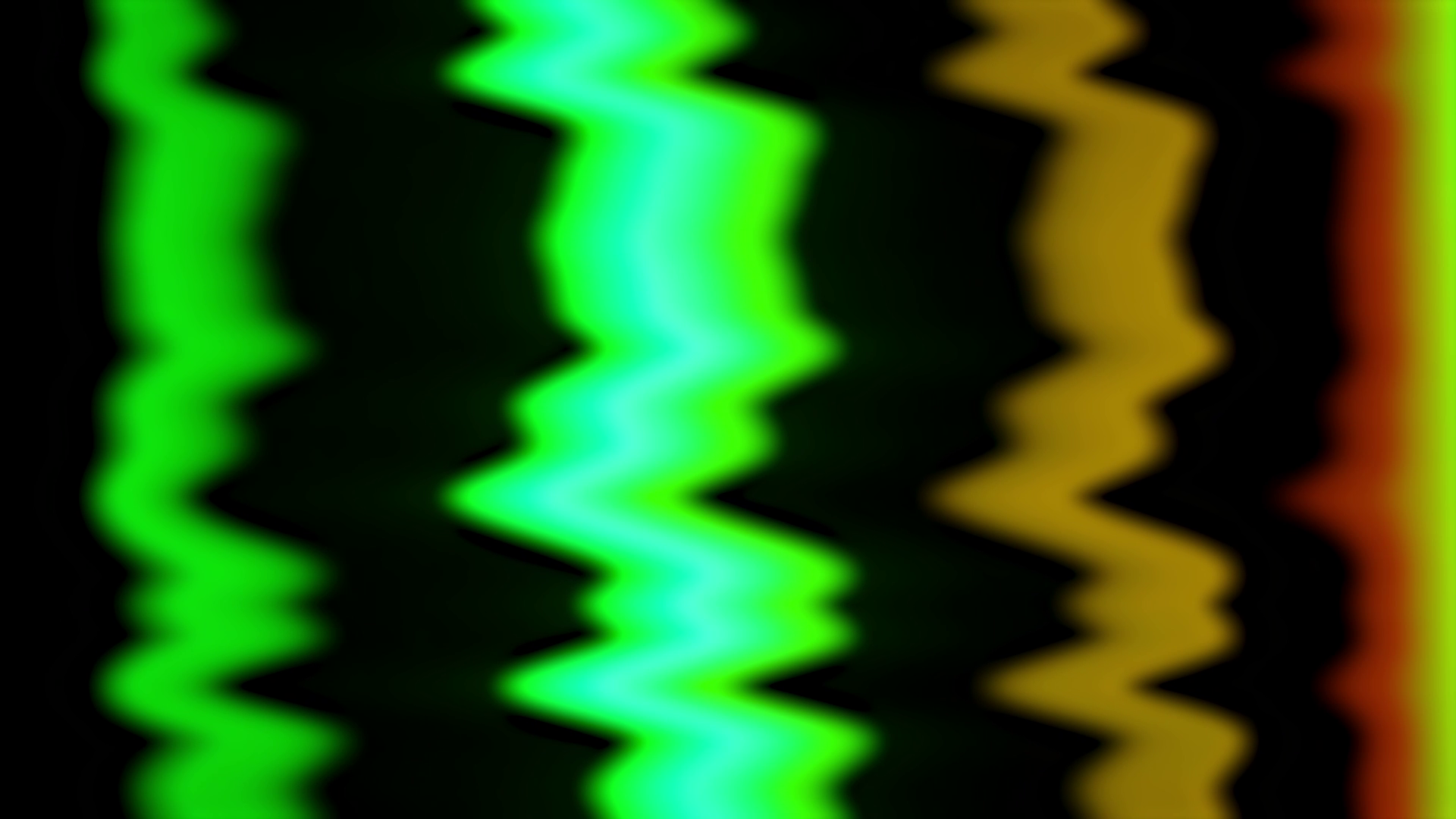 Distorted Light Lines - Greenish - Effect Loop — Free Stock Footage Archive
